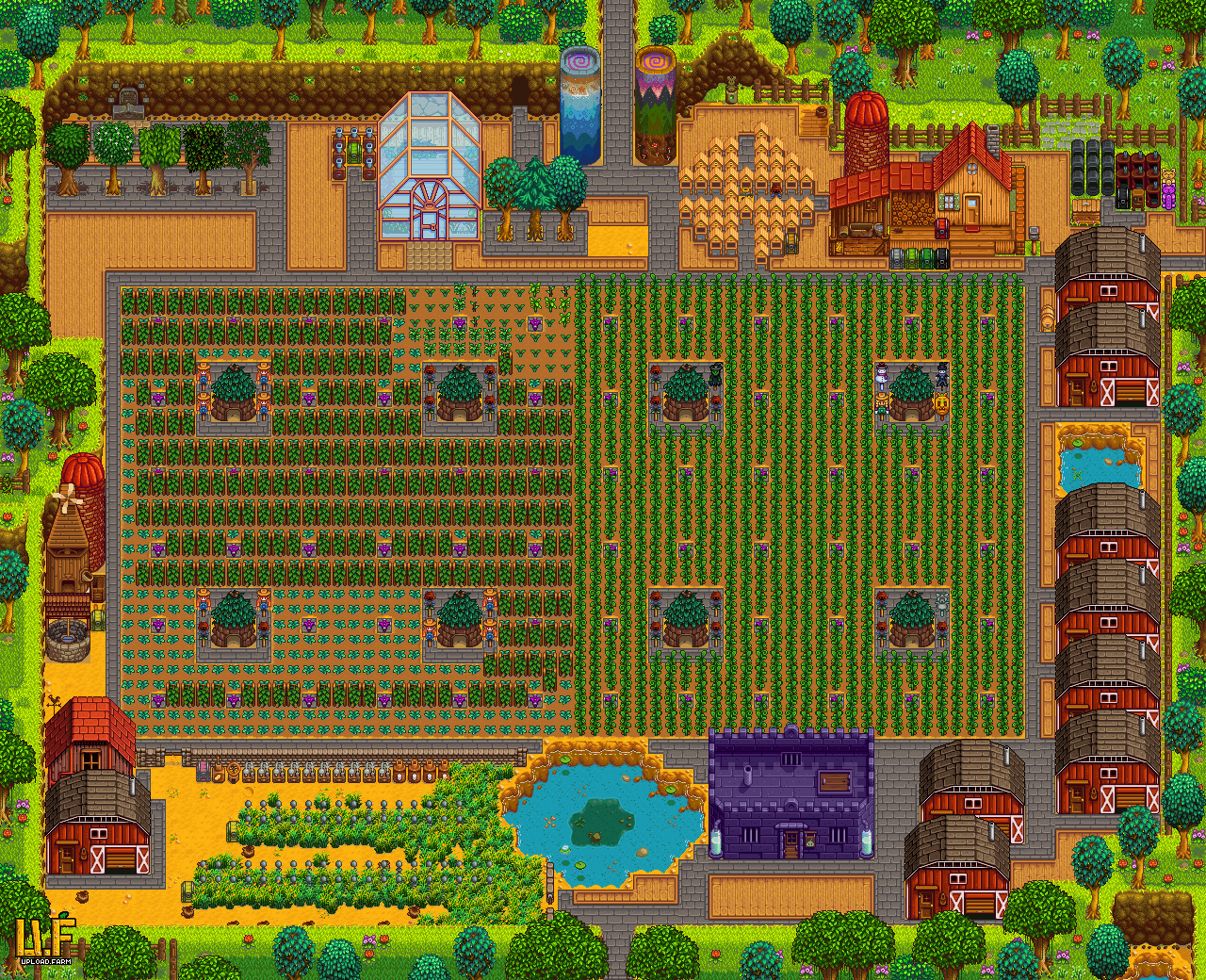 I need more space for junimo huts and barns : FarmsofStardewValley