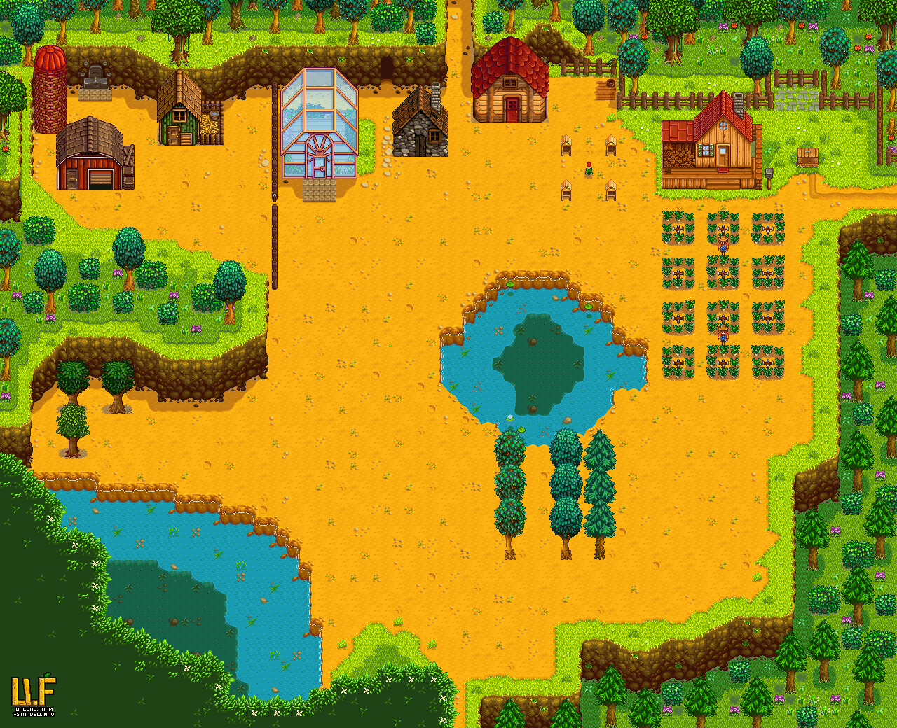 Farm plan render - upload.farm Stardew Valley Summary Generator